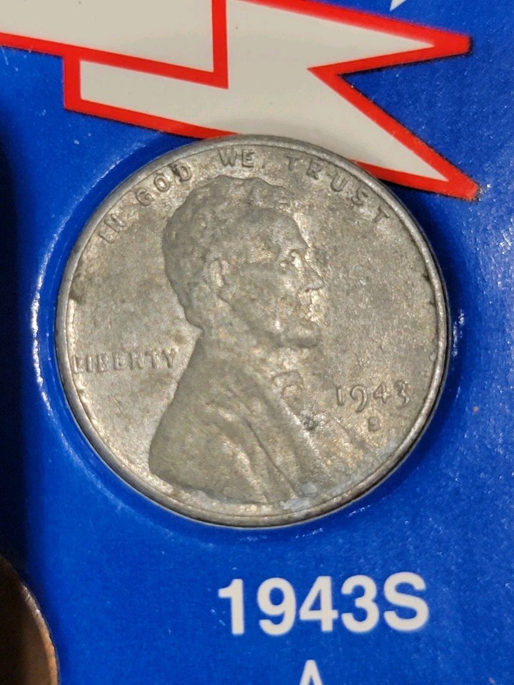 World War II Lincoln Penny Series 1943-45 Steel & Copper Cents 9 coins ...