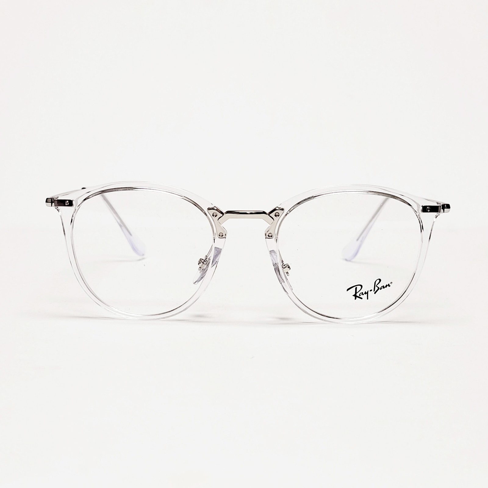 Ray Ban RB7140 Eyeglass Frames Round Phantos Eyewear Transparent 49-20 ...