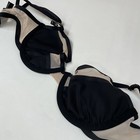NEW Victorias Secret 32C Unlined Demi Bra Black Beige Mesh Sheer #0736 ...