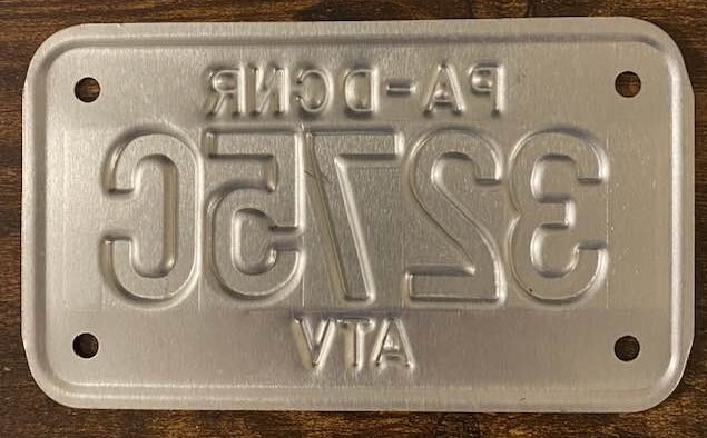 2002 Pennsylvania ATV License Plate 3275C Conservation Natural ...
