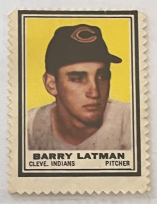 1962 Topps Baseball Stamps Barry Latman Cleveland Indians Good-Very ...