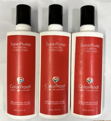 3 x ColorProof SuperPlump Volumizing Conditioner 8.5oz NEW Free ...