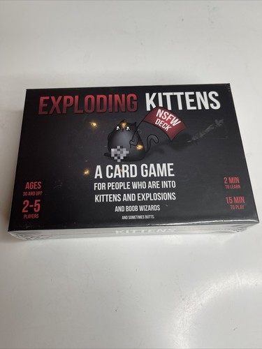Exploding Kittens Card Game NSFW ADULTS ONLY - New Sealed 852131006013 ...