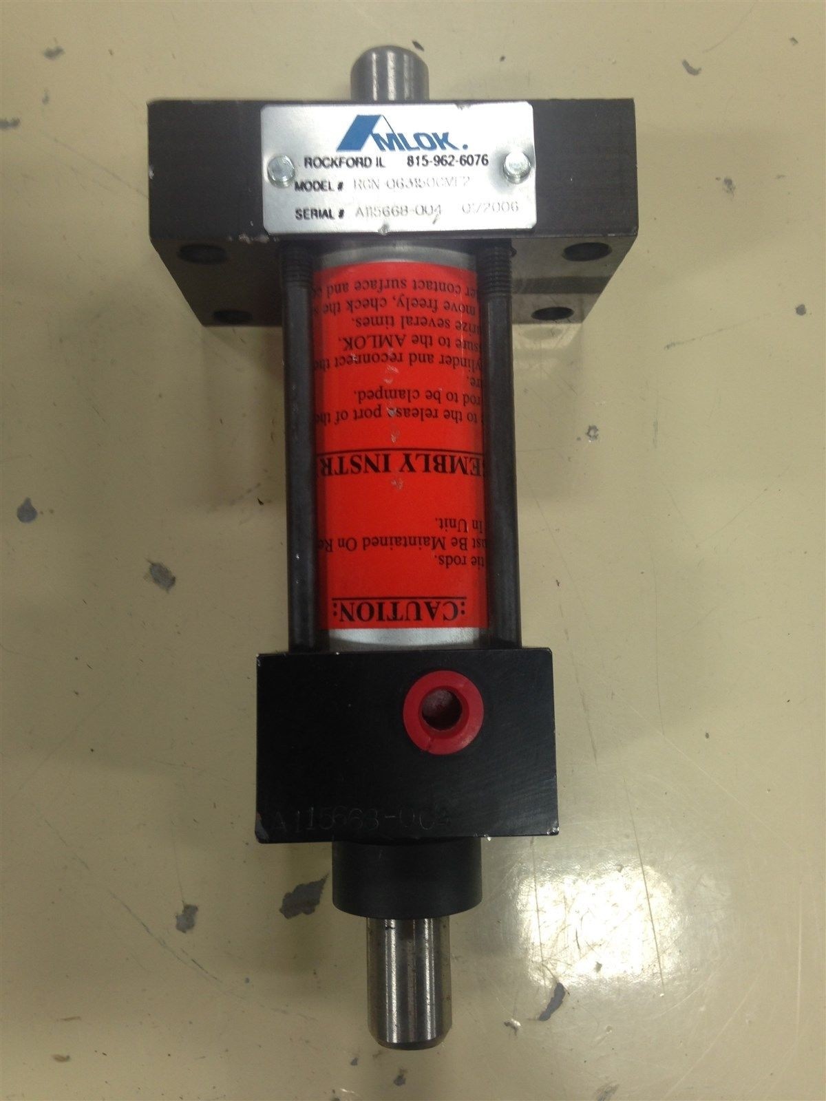 AMLOK RCN-063150CMF2 PNEUMATIC ROD LOCK USED (M10-2) | eBay