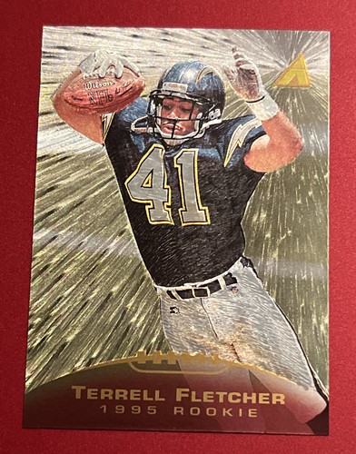 Terrell Fletcher 1995 Pinnacle Rookie Trophy Collection Football Card ...
