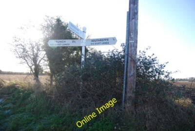 Photo 6x4 Road sign, Quiet Lanes Frogshall c2013 | eBay UK