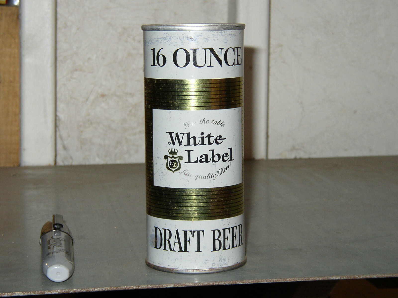 White Label Draft SS 16 oz BO "Strong" Beer Can O/G White Label Brewing ...