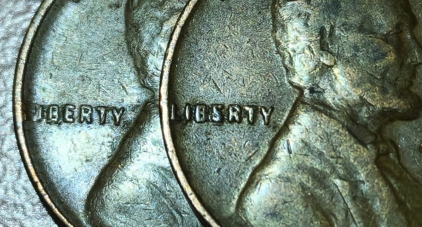 RARE 1953 D Wheat Penny - Lib(5)rty Misprint Error, "L" On Rim, DDO ...