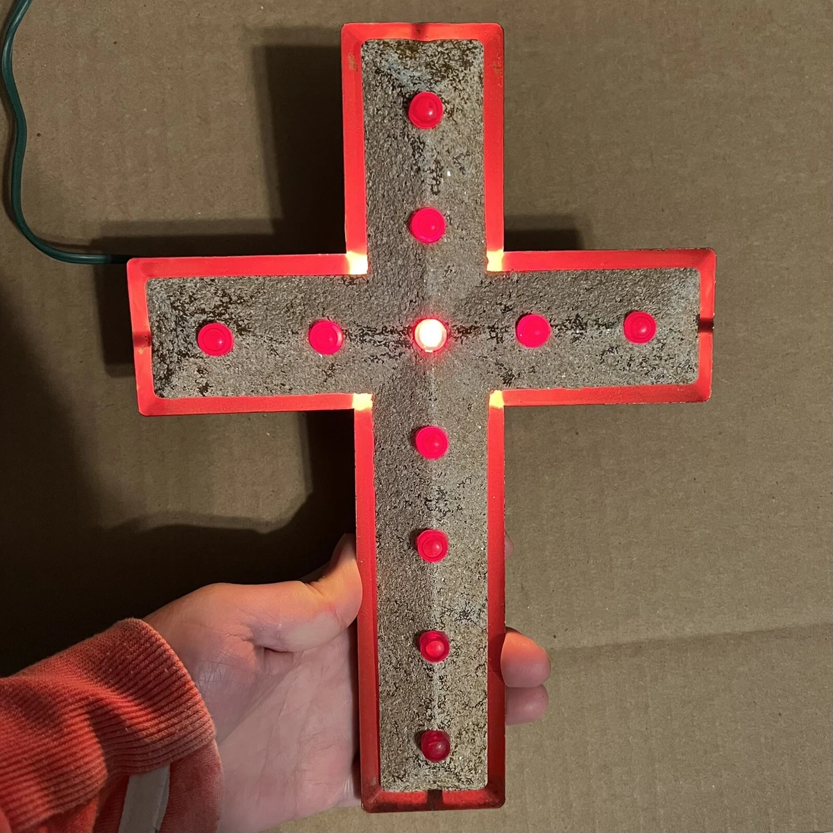 Lighted Christmas Cross