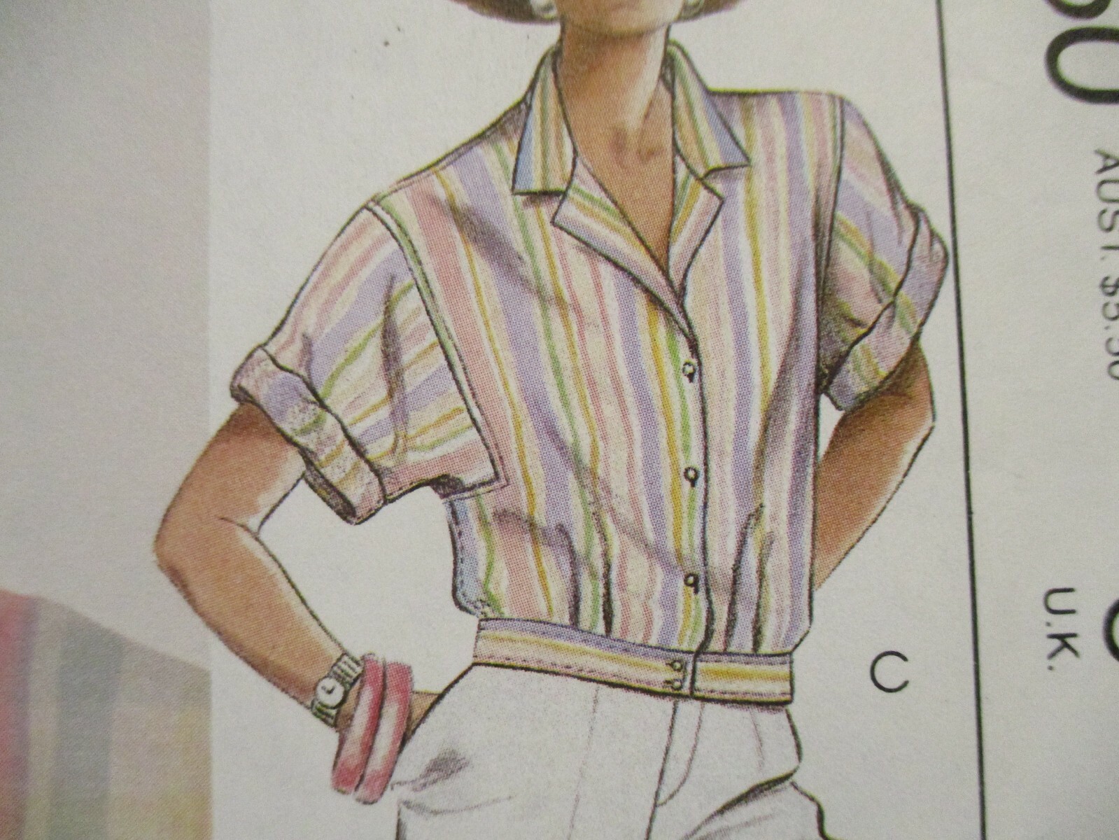 McCall's Pattern 9563 Misses Size 12 Bust 34" Shirts Uncut Vintage 1985 ...