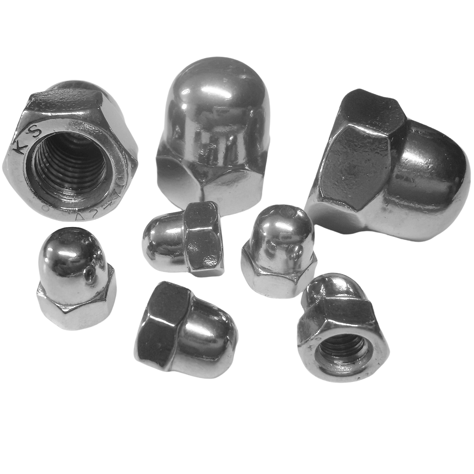 Hutmutter Edelstahl DIN 1587 M3 M4 M5 M6 M8 M10 M12 hohe Form V2A | eBay.de