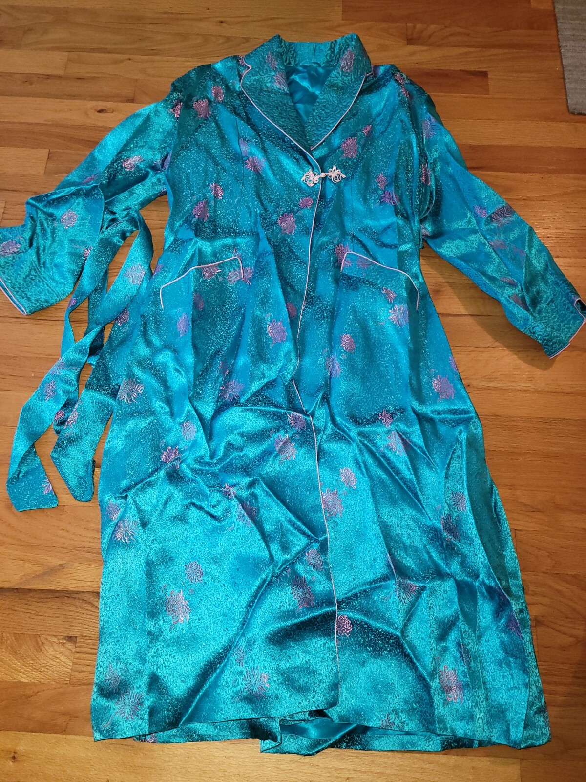 Vintage Chinese Brocade House Robe~1940 Style Silk? … - Gem