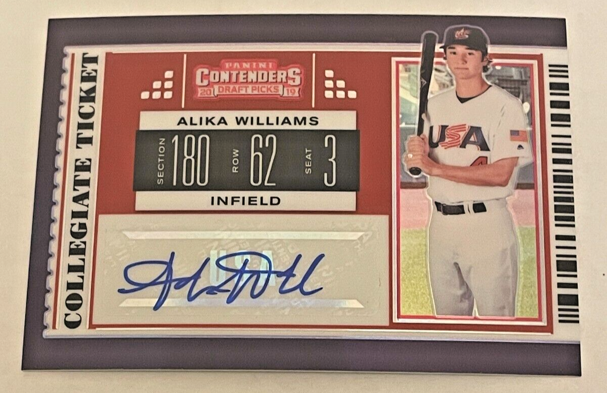Alika Williams Panini USA Stars and Stripes Collegiate Ticket Autograph ...