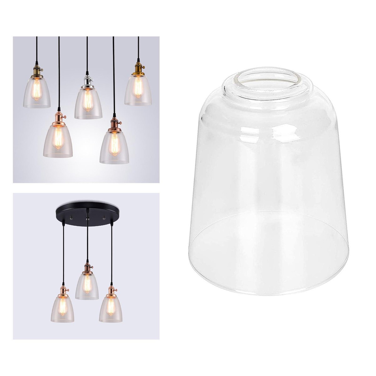Clear Glass Lamp Shades Demolights Clear Glass Pendant Light Shade