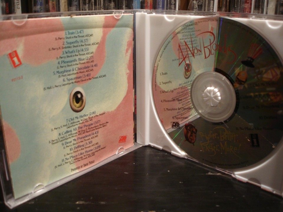 4 Non Blondes ~ Bigger, Better, Faster ~ (CD, Oct-1992, Interscope ...