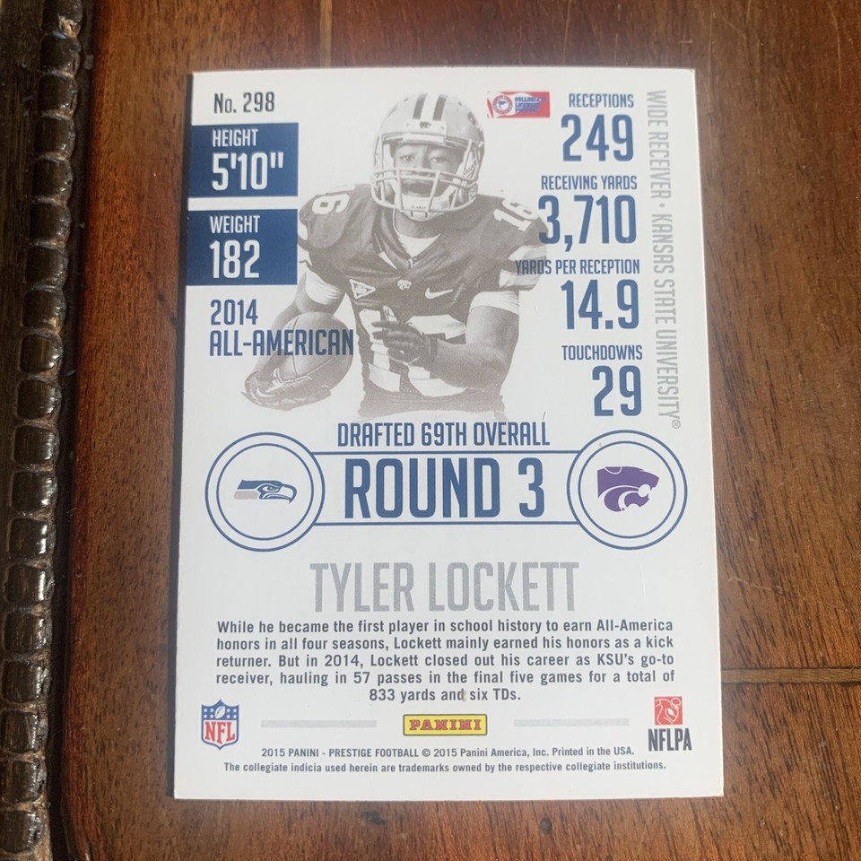 Tyler Lockett 2015 Panini Prestige Rookie Card RC #298 | eBay