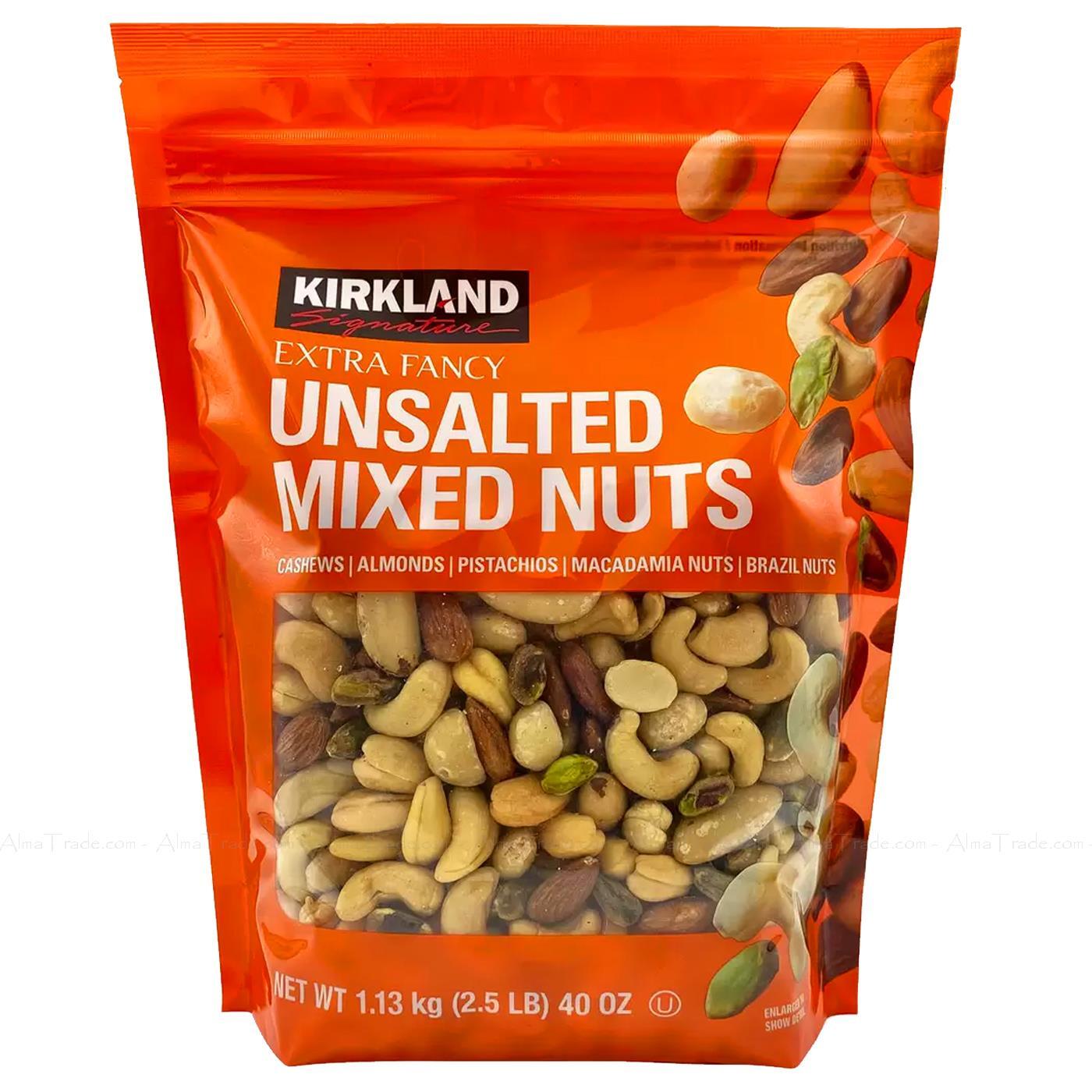 Kirkland Signature Extra Fancy Unsalted Mixed Nuts Cashew Brazil Bag ...