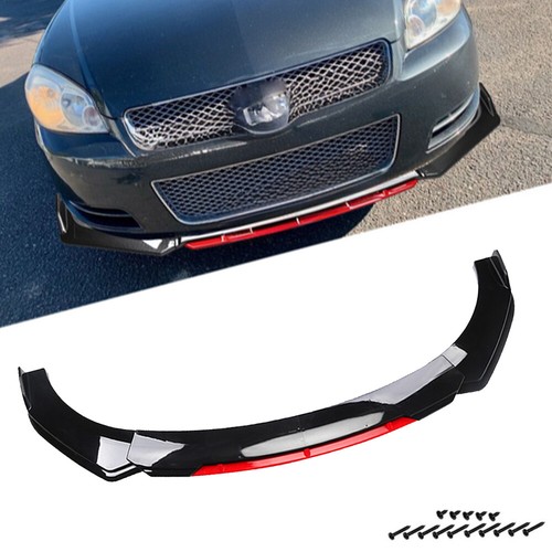 For Chevrolet Impala Limited Red Front Bumper Chin Lip Splitter Spoiler ...