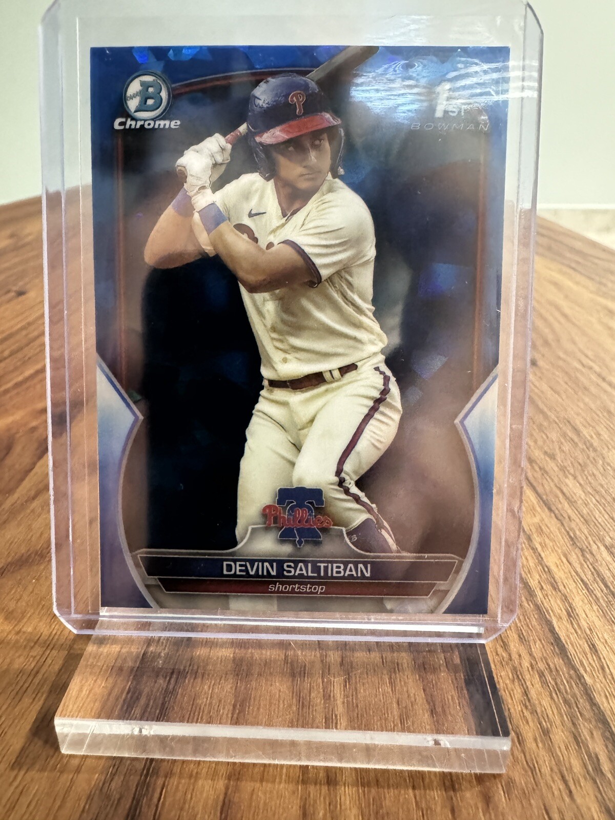 2023 Bowman Chrome Draft Sapphire Devin Saltiban 1st Prospect #BDC-2 ...