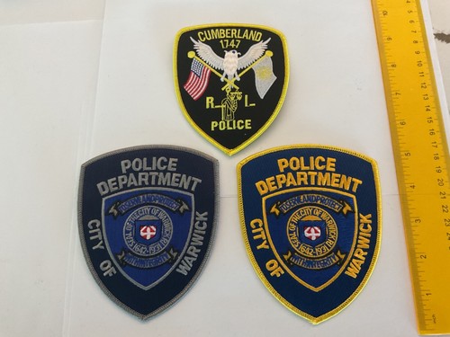 Police Rhode Island collectable Patch Set 3 pieces full Size and New | eBay