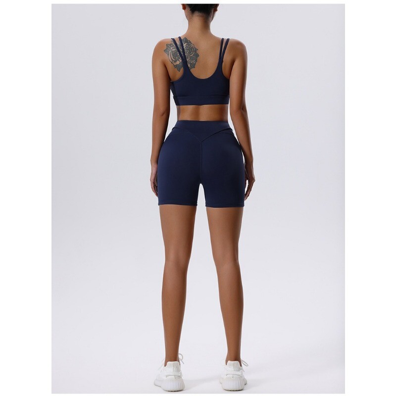 2PCS Yoga Set Sportswear Women Tracksuit Athletic Wear Pilates Fitness ...