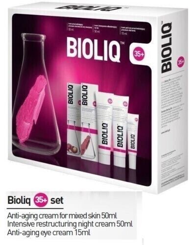 BIOLIQ 35+ Gift Set Day Cream/ Night Cream/Under Eyes Anti Age Cream ...
