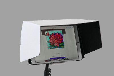 Foldable Sun Shade Hood With Clamp and Tripod Adapter For 10 inch iPad ...