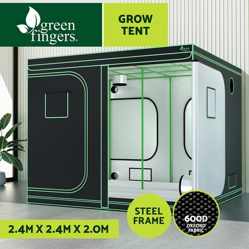 Green Fingers Grow Tent Kits 240x240x200cm Hydroponics Indoor Grow ...
