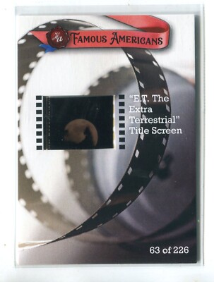 2021 HA Famous Americans ET E.T Universal Studios TITLE SCREEN FILM ...
