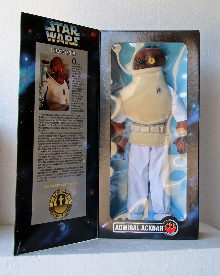 KENNER STAR WARS #27866 ADMIRAL ACKBAR 12" ACTION FIGURE - FACTORY ...