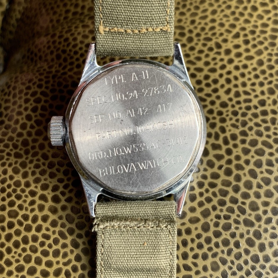 1944 Bulova A-11 U.S. Military WWII 10AK Hack Military Wristwatch | eBay