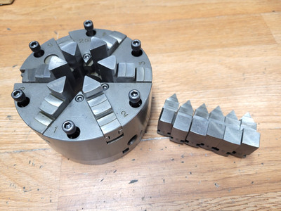 BUCK CHUCK 2562 LATHE CHUCK 6 " 6 JAW CHUCK W/ 2 3/16 " 10 MOUNT ...