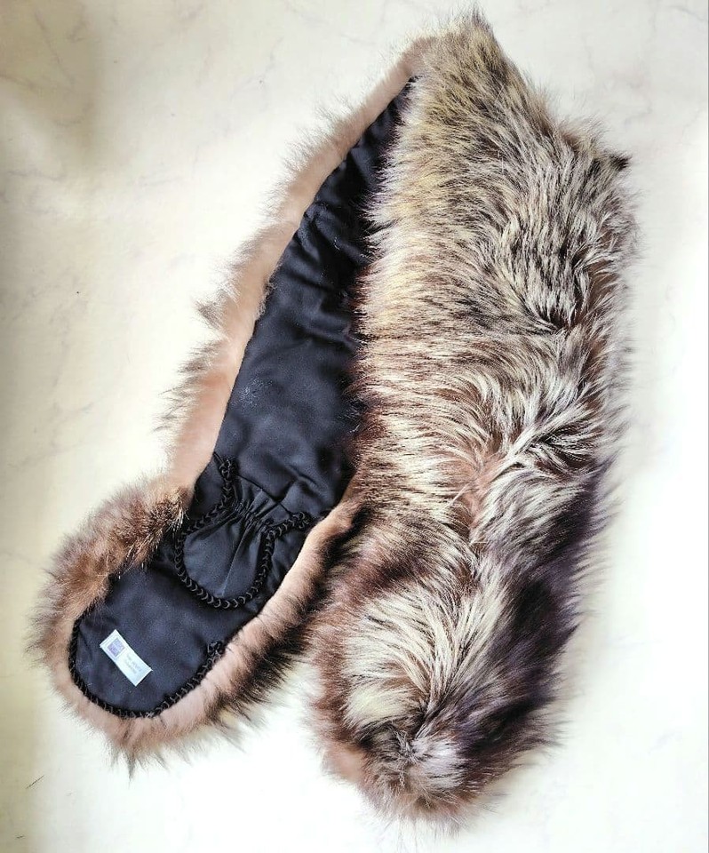 SAGA FOX Fur Shawl Tippet Real Fur Scarf Brown For Women From Japan ...