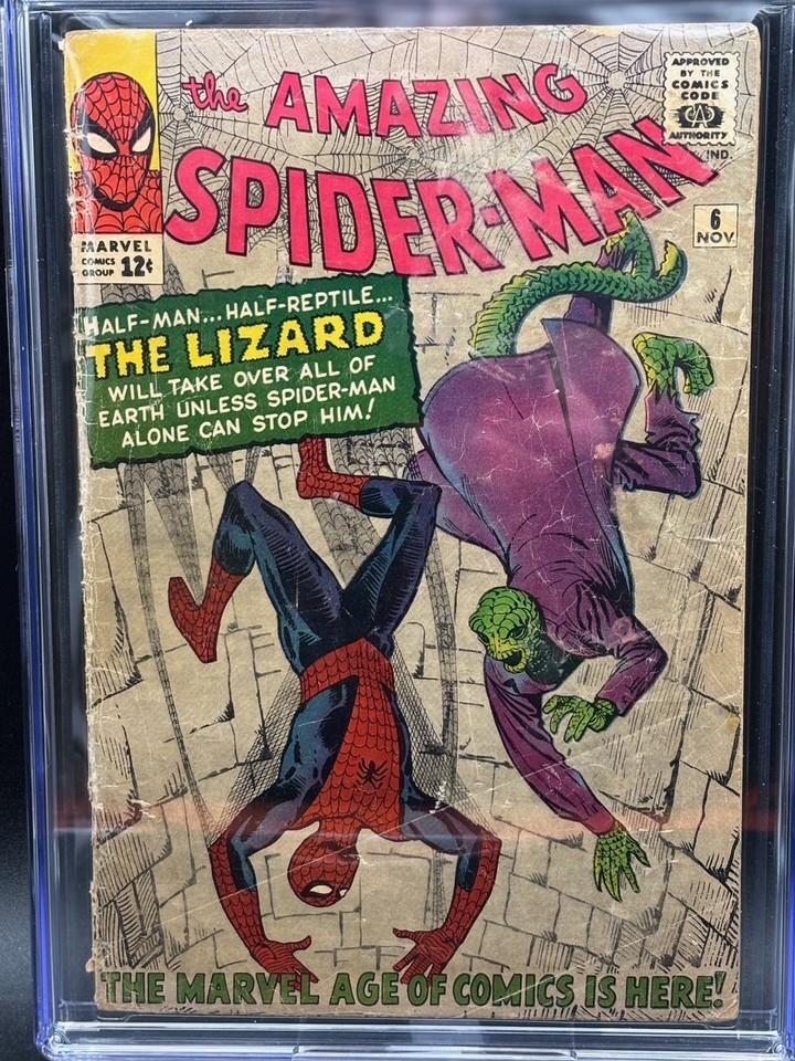 Amazing Spider-Man #6 - 1st Lizard - CGC 1.5 - 1963 Stan Lee/Steve ...