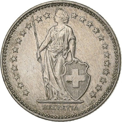 [#199953] Switzerland, Franc, 1985, Bern, Copper-nickel, AU, KM:24a.3 ...