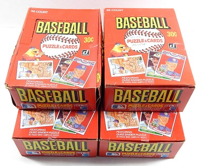 Lot of (4) 1984 Donruss Baseball Empty Display Wax Boxes | eBay