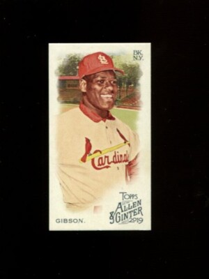 2019 Topps Allen & Ginter Mini Allen & Ginter Logo Back #281 Bob Gibson ...