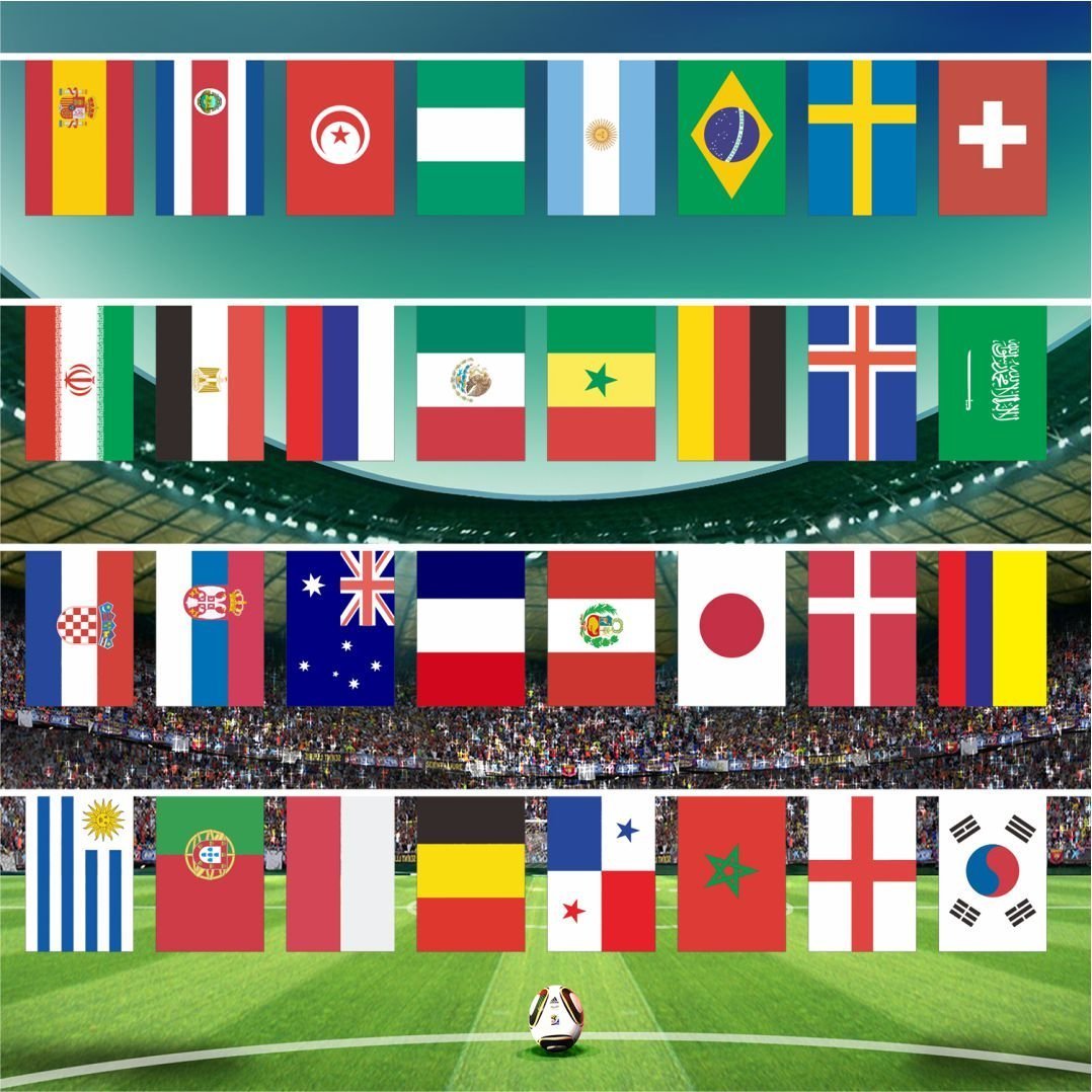 All International Soccer Teams Flags