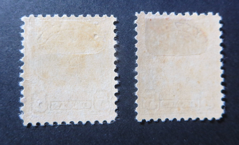 CANADA STAMPS MINT #170/170i 1930 "KGV ARCH/LEAF ISSUES" DULL/MILKY ...