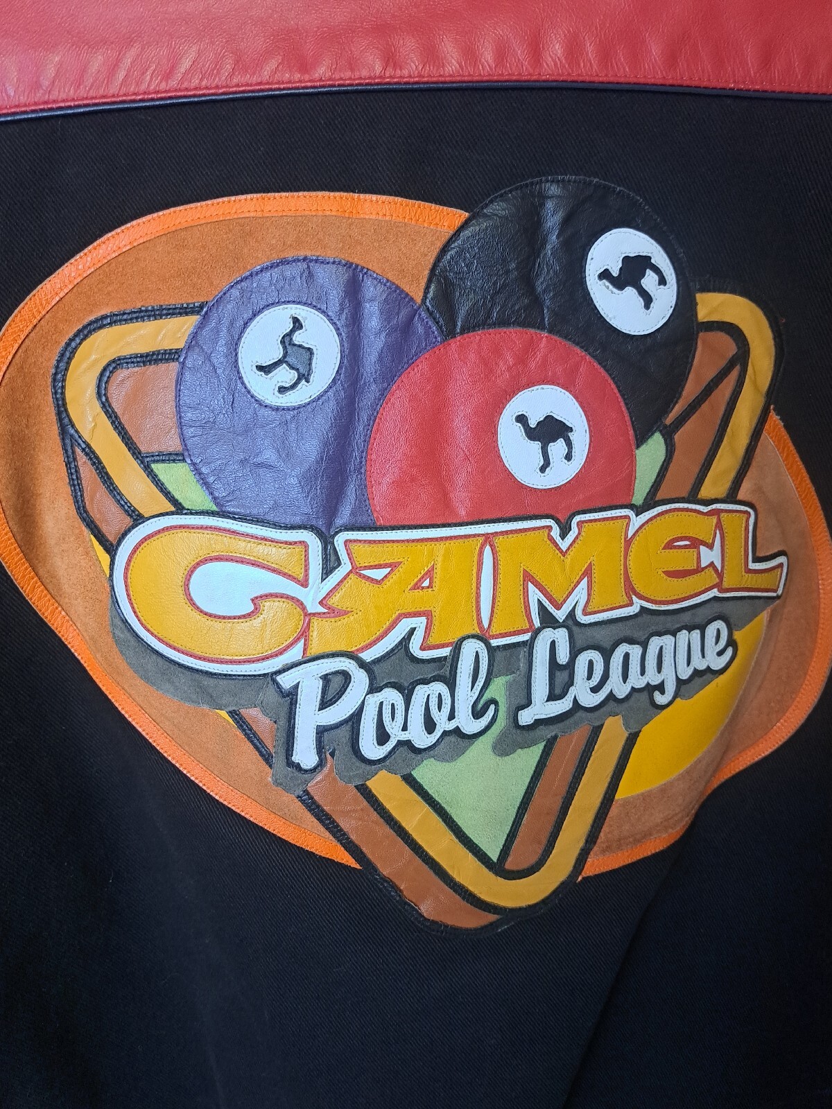 Jeff Hamilton Leather Jacket, Camel Pool League, RARE… - Gem