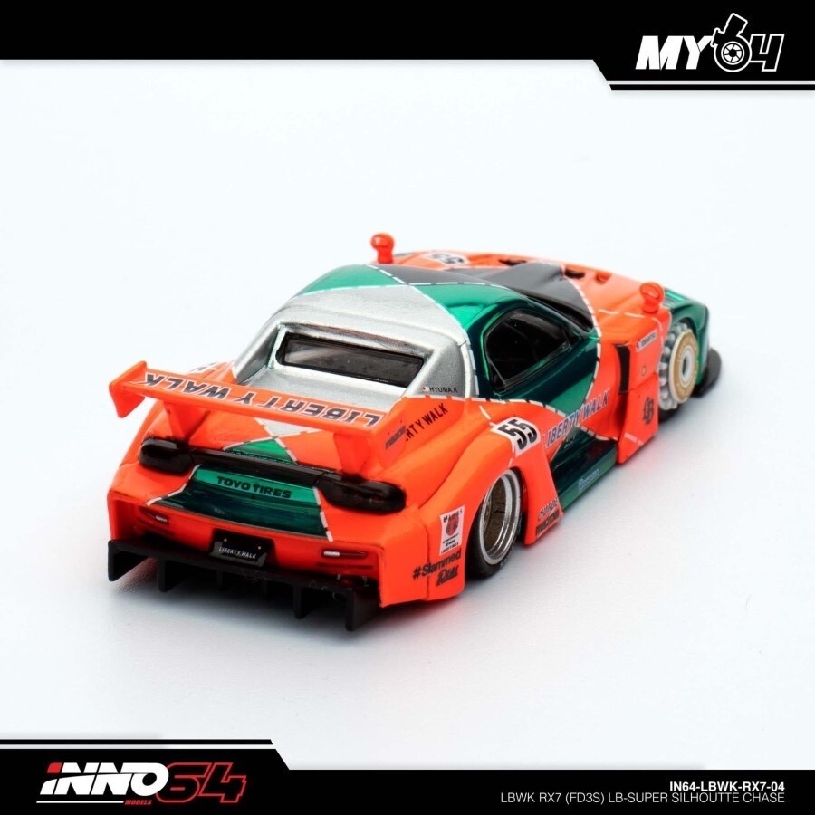 CHASE CAR - INNO64 Mazda LBWK FD3S RX-7 Malaysia Diecast Expo MDX 2024 ...