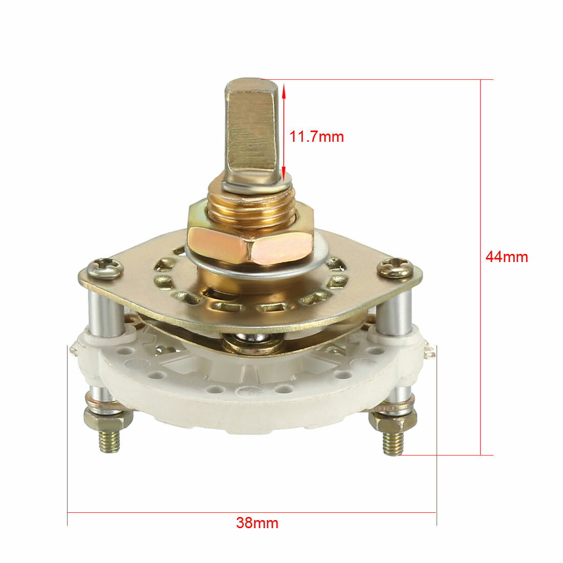 1P5T 1 Pole 5 Position 1 Deck Band Channel Rotary Switch Selector with ...