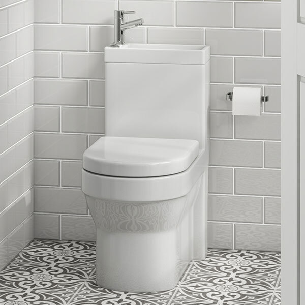 Toilet Basin Combo 2 in 1 Combined Toilet WC & Sink Space Saving ...