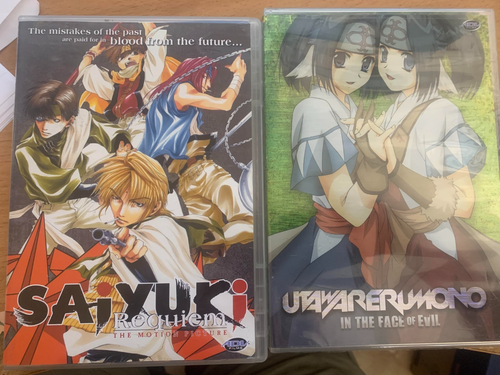 2 anime DVD lot Saiyuku Requiem + Utawarerumono In the Face of Evil DVD ...