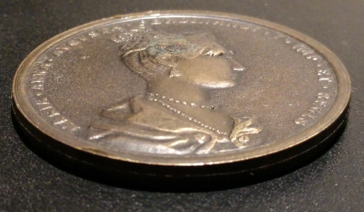 MARIA ANNA AUGUSTA FERDINANDI I CORONATION MEDAL COIN TOKEN AUSTRIA ...