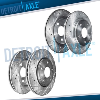 4 Front & Rear DRILLED Brake Rotors for 2003 - 2008 2009 2010 2011 ...