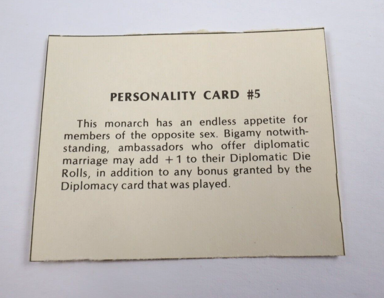 VTG 1979 Divine Right TSR D&D Role Play Game Replacement PERSONALITY ...