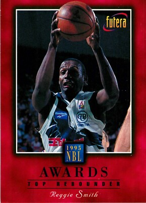 1996 Newcastle Falcons NBL Basketball Futera Awards Card - Reggie Smith ...