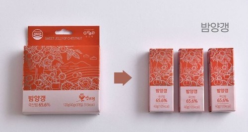 Korea Snack SWEET BEAN JELLY Bam Yang Gang 40g X 3ea | eBay