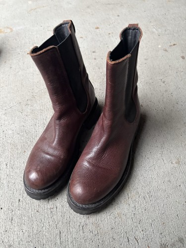 Moma Red Chelsea Leather Ankle Boots Size 39 Women’s | eBay